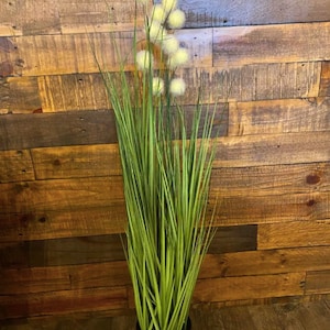 Artificial Grass Decor Artificial Grass Pom Pom Flowered - Etsy UK