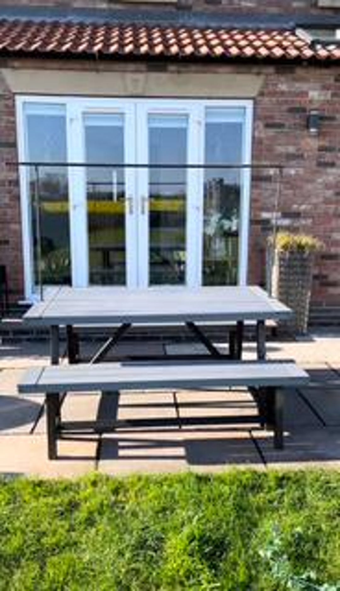 Garden Table Rail Black Metal Over Table Bar Display, Wedding, Display ...