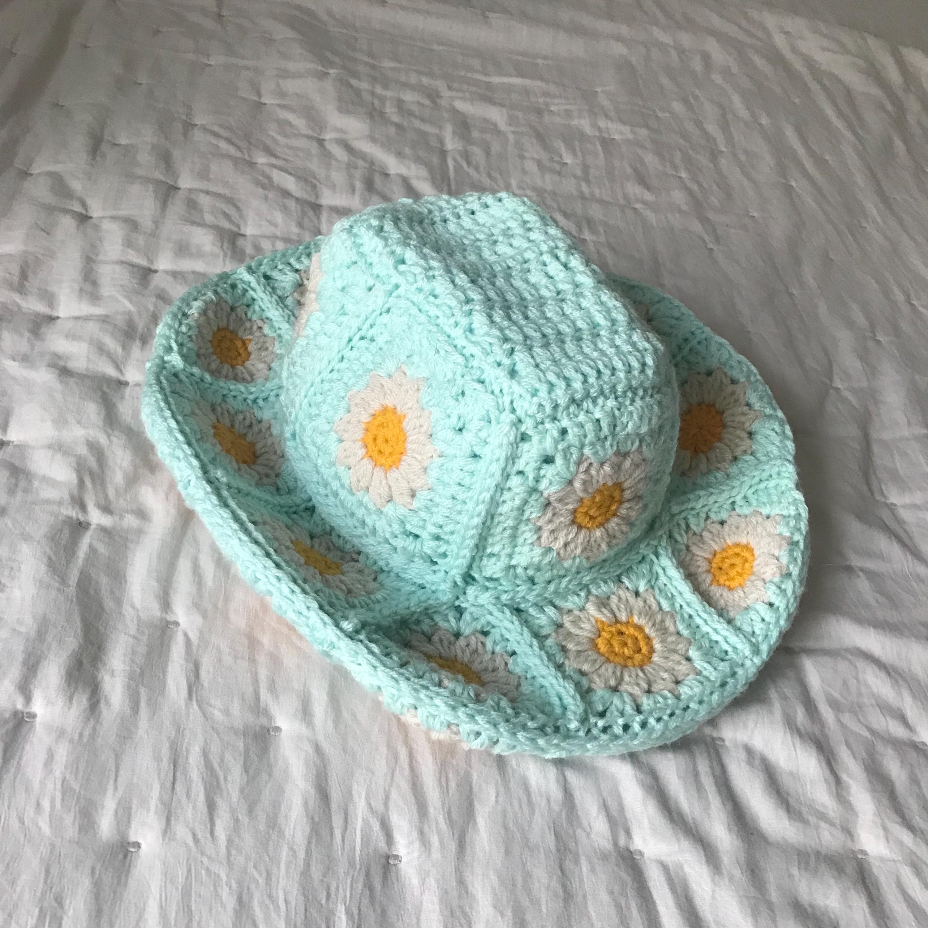 Light Blue Daisies Western Hat - Etsy