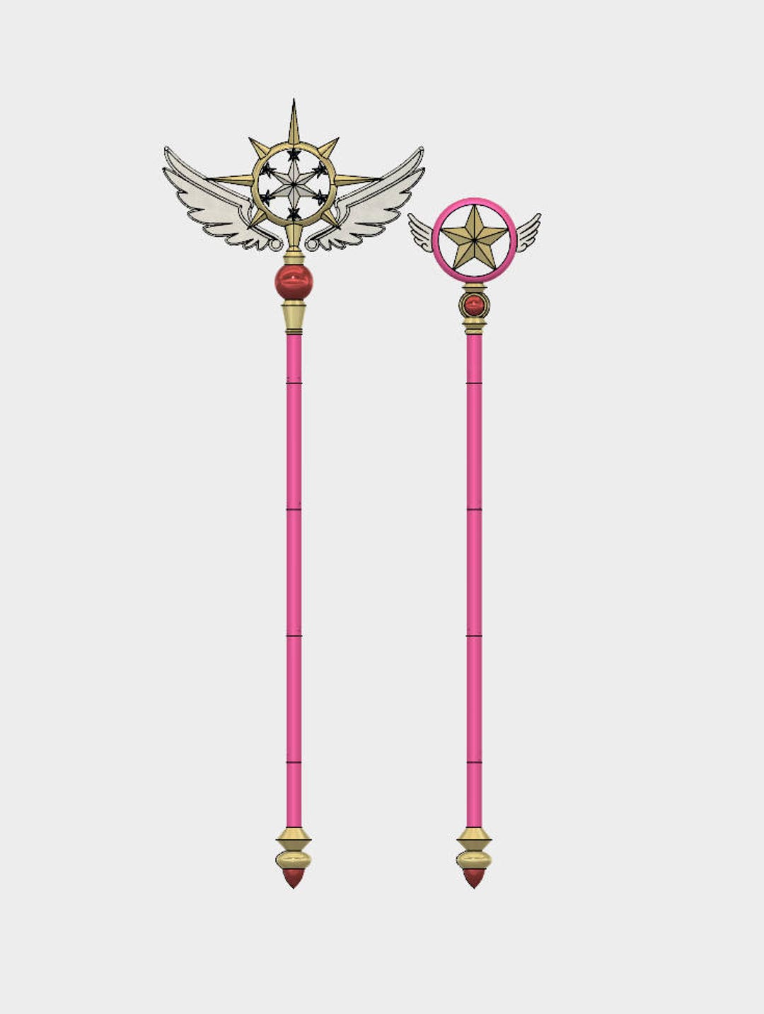 Card Captor Sakura Dream Staff and Star Staff STL Files - Etsy