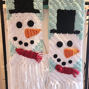 Snowman Scarf - Etsy