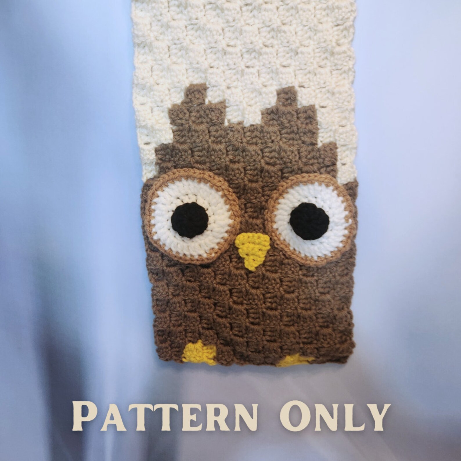 Whoooo's There? Owl Scarf CROCHET PATTERN - Etsy