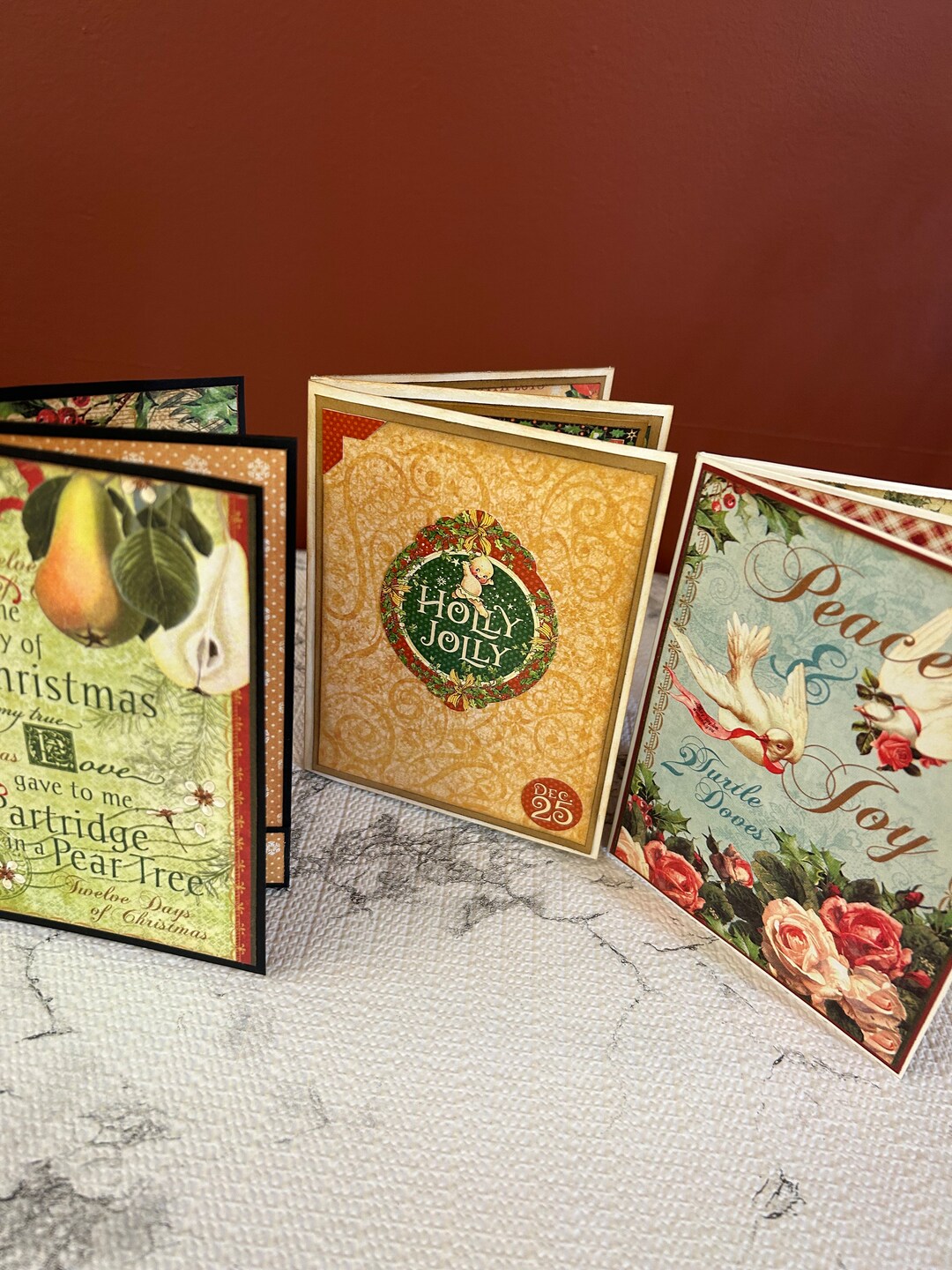 Christmas Cards /card Folio /mini Photo Folio/greeting Card Photo ...