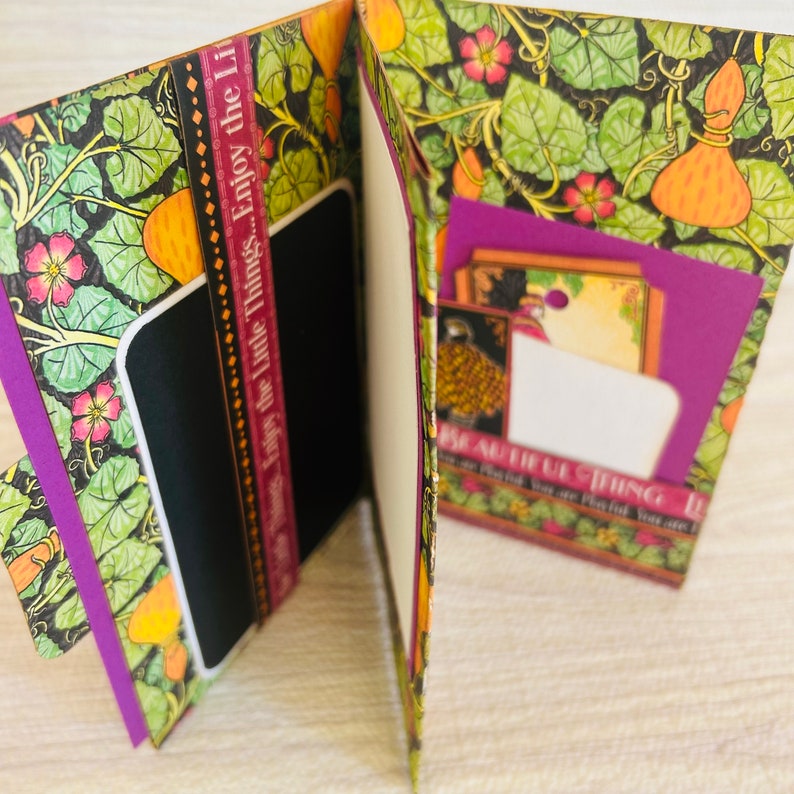 Card Folio for Photo Flip Book/ Mini Photo Greeting Card/ Gift Card ...