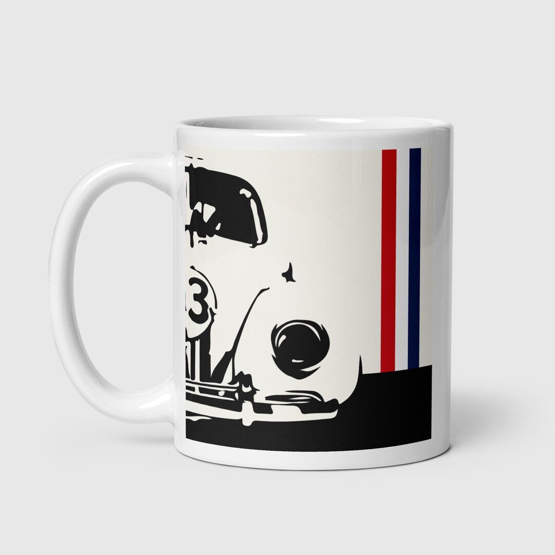 Volkswagen Beetle Herbie 53 Mug, Perfect Gift for Car Lovers, Cars on ...