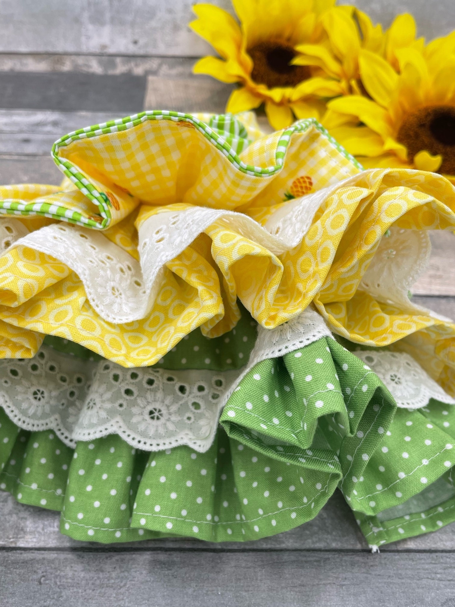 Yellow Pineapple Dog Dress/ Summer Dog Dress/special Occasion Dog Dress ...