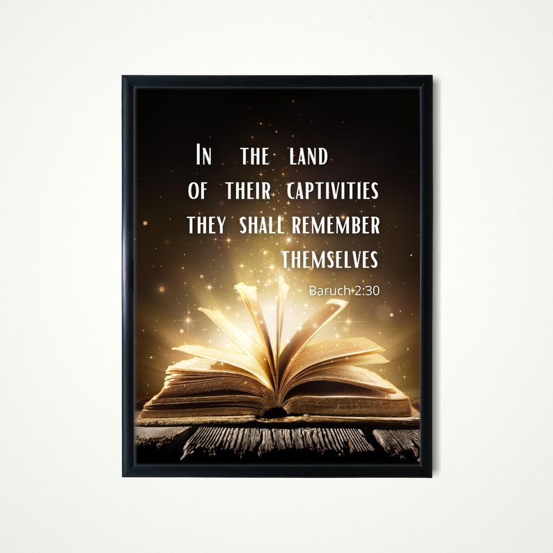 Hebrew Israelite Wall Art Baruch Apochryphal Biblical Wall Decor ...
