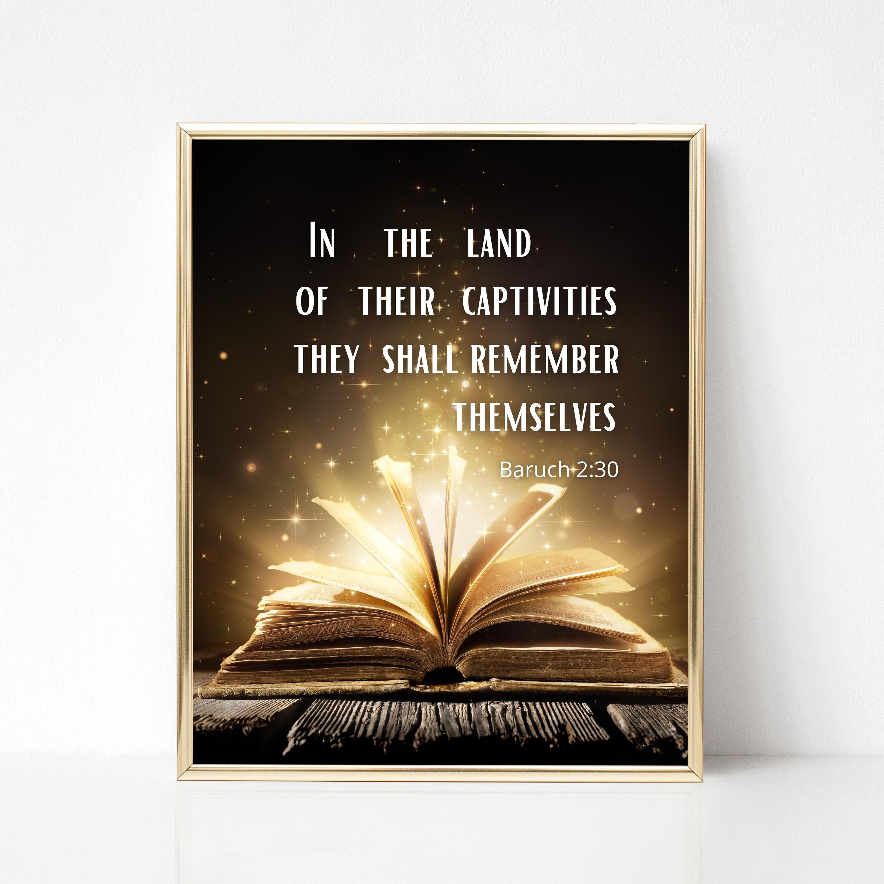 Hebrew Israelite Wall Art Baruch Apochryphal Biblical Wall Decor ...