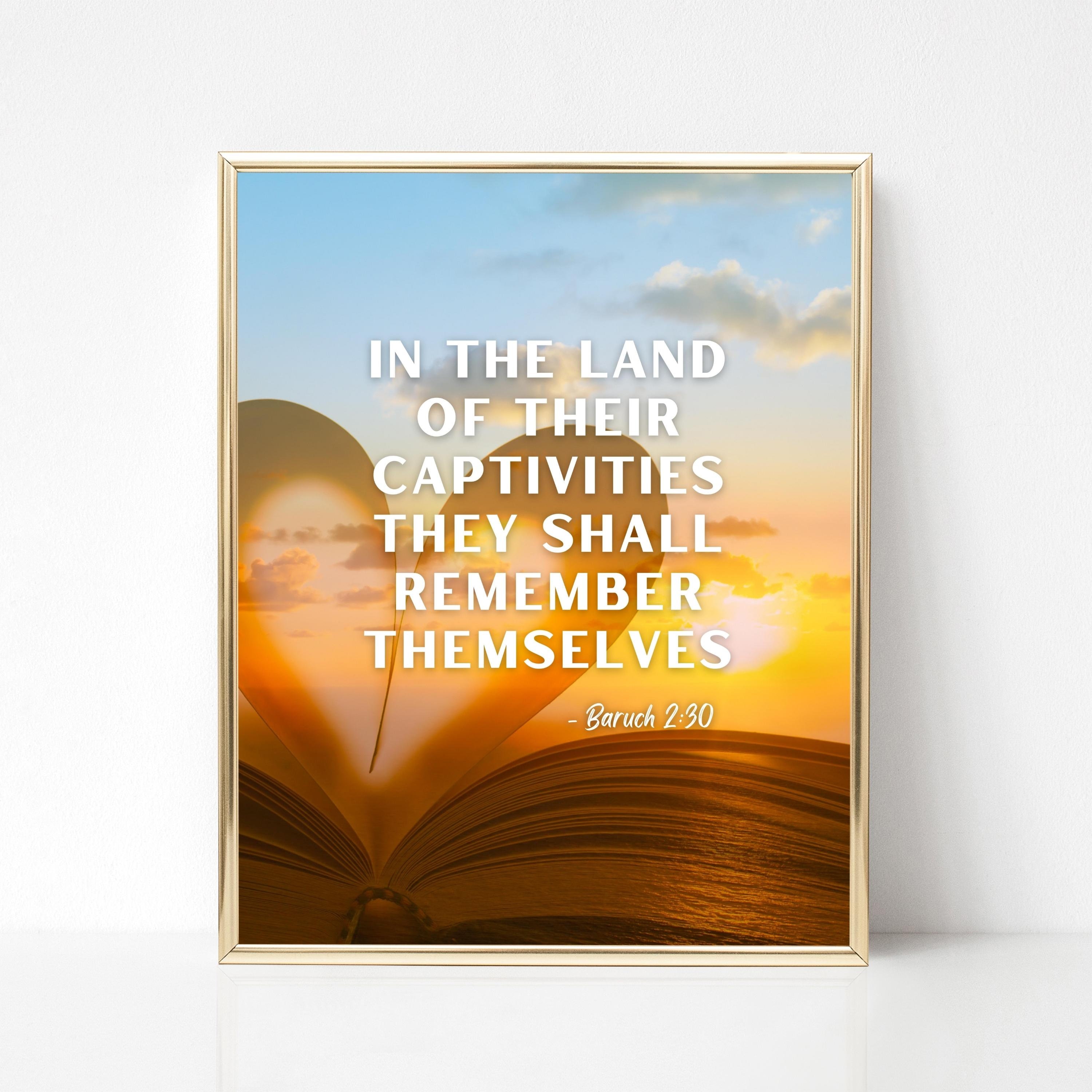 Hebrew Israelite Wall Art Baruch Apochryphal Biblical Wall Decor ...