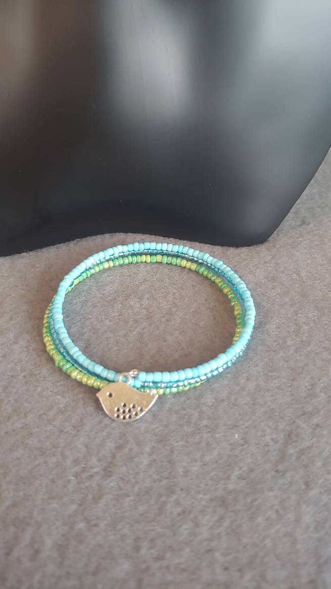 Seed Bead Wrap Bracelet Etsy