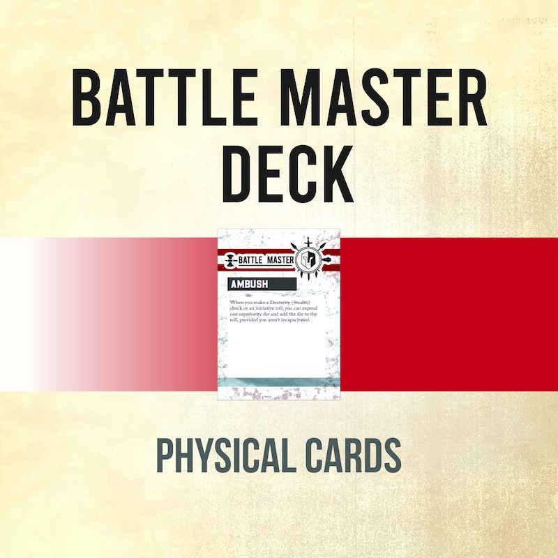 5e Fighter Battle Master - Etsy