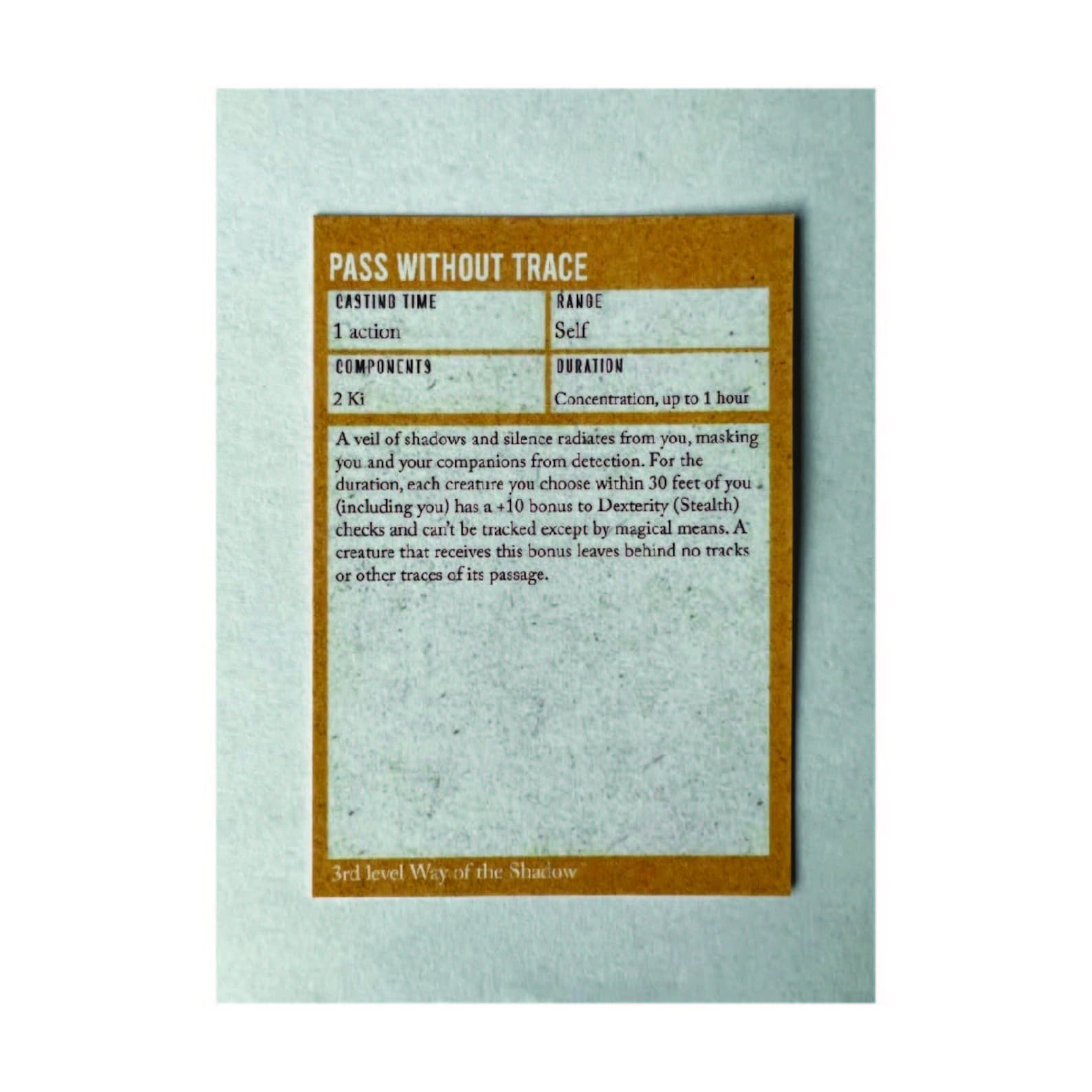 Dnd Monk Spells ~ Dungeons and Dragons Spell Reference Cards ~ Dnd Monk ...