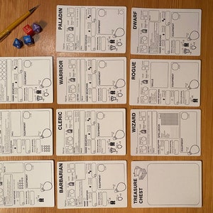 Four Against Darkness Character Sheets ~ 4AD Game Accessories, 4 ...