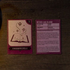 Strixhaven Dnd Spells, Role Playing Games Aid, 5 Dungeons and Dragons ...