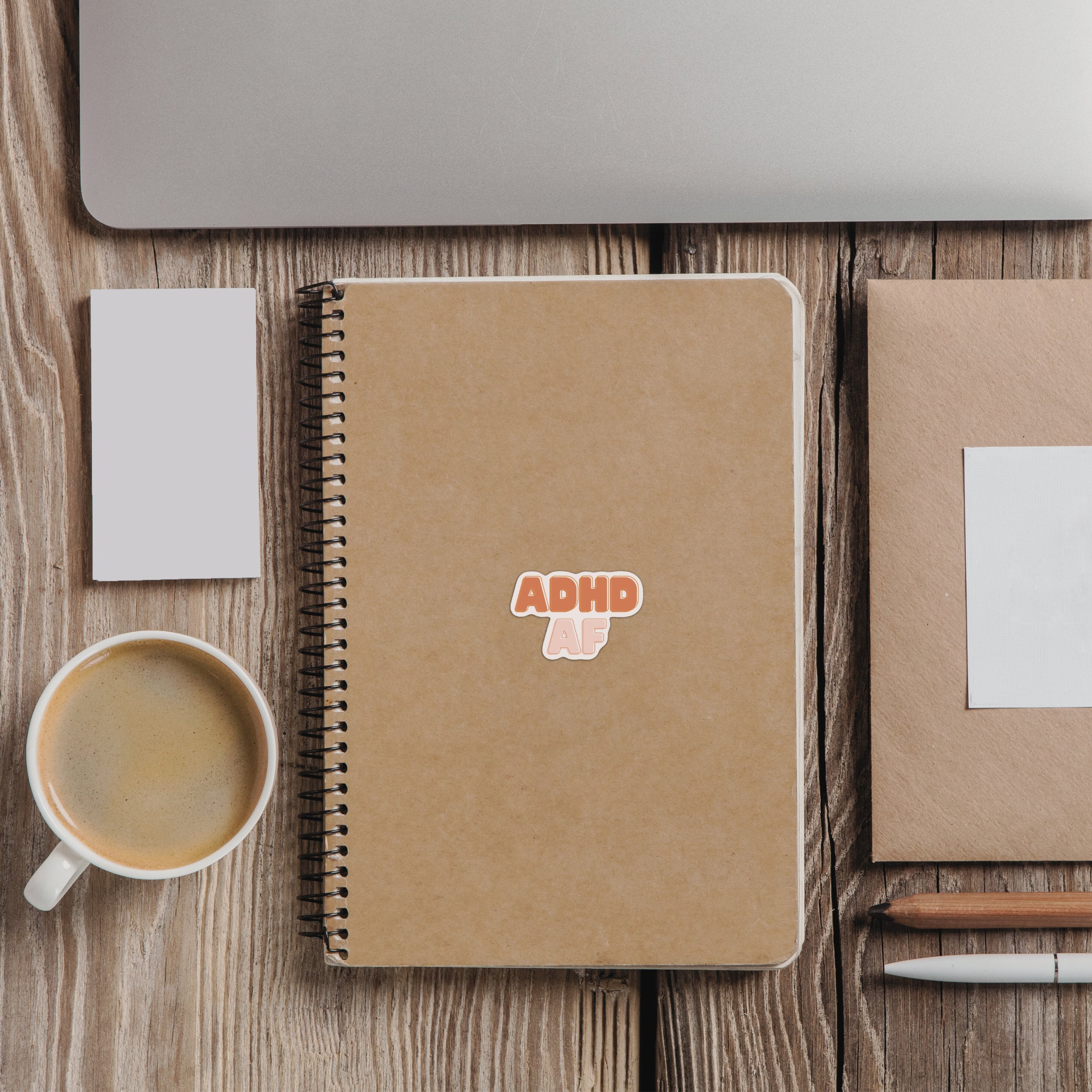 ADHD AF Funny Mental Health Sticker Vinyl Diecut Waterproof Sticker ...