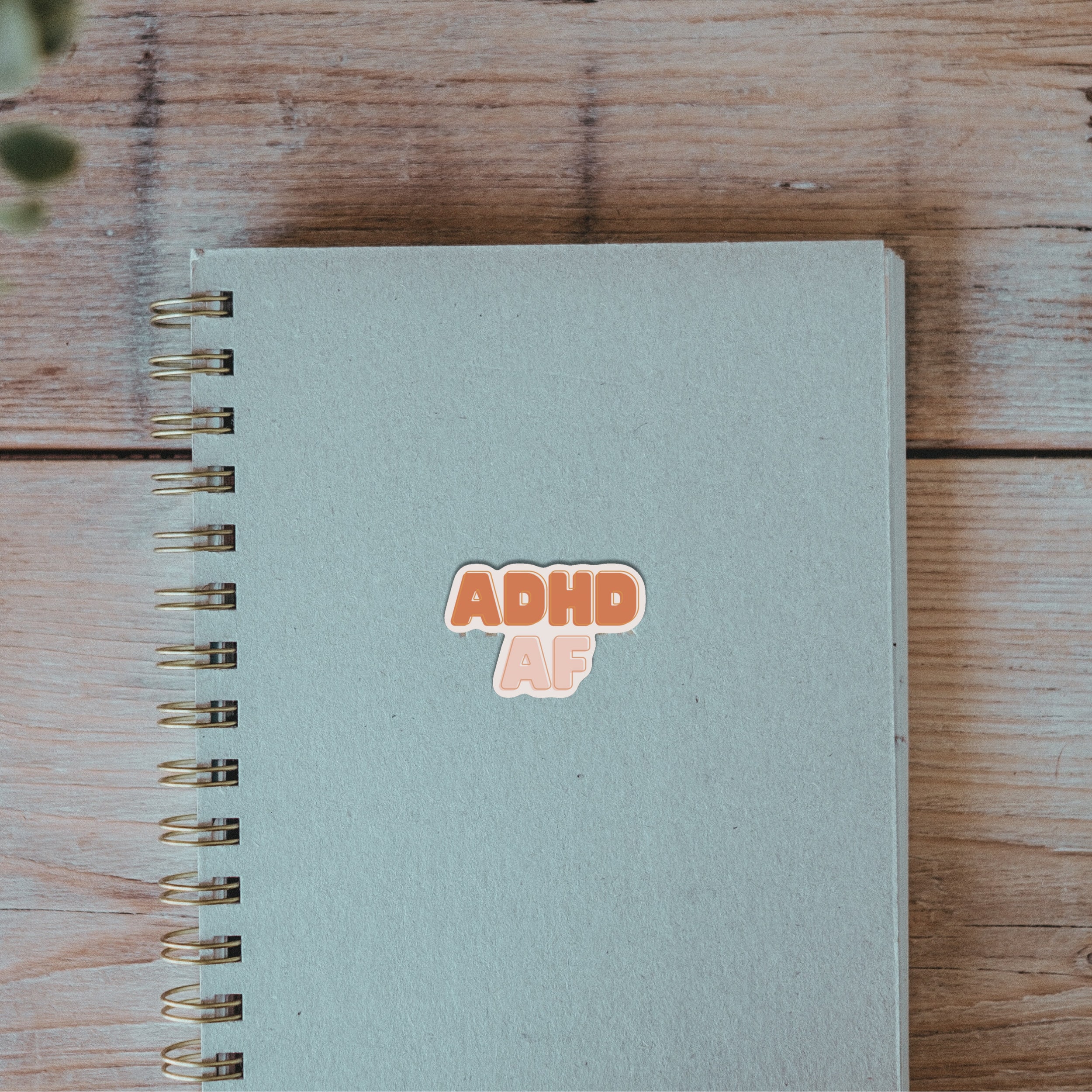 ADHD AF Funny Mental Health Sticker Vinyl Diecut Waterproof Sticker ...