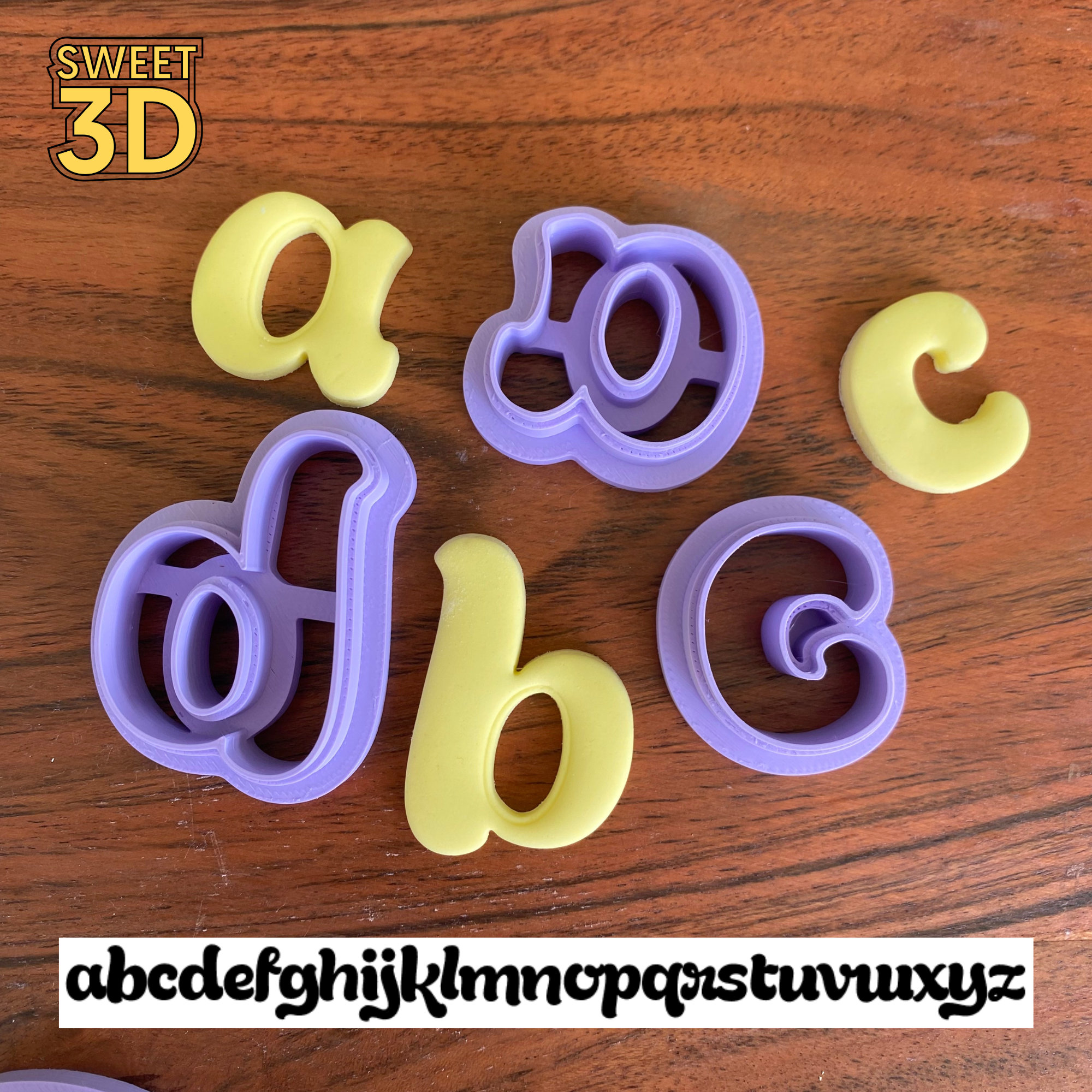 Gready Font Alpahbet Fondant Cutter A Z Cake Decorating - Etsy