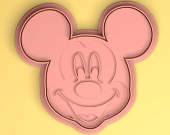 Mickey and Minnie Mouse 3D Printed Cookie Cutters - Etsy Australia