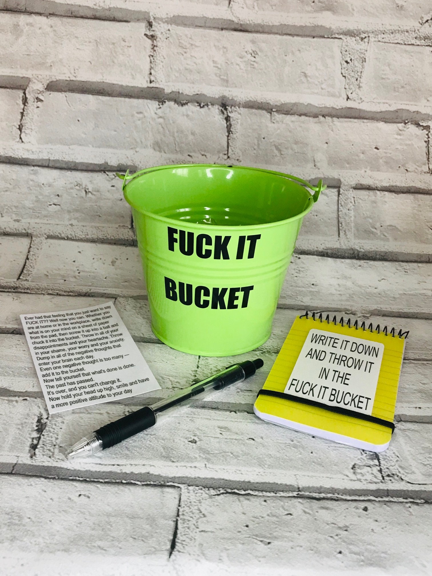 Fuck It Bucket for Home Office Workplace Swearing Rude - Etsy UK