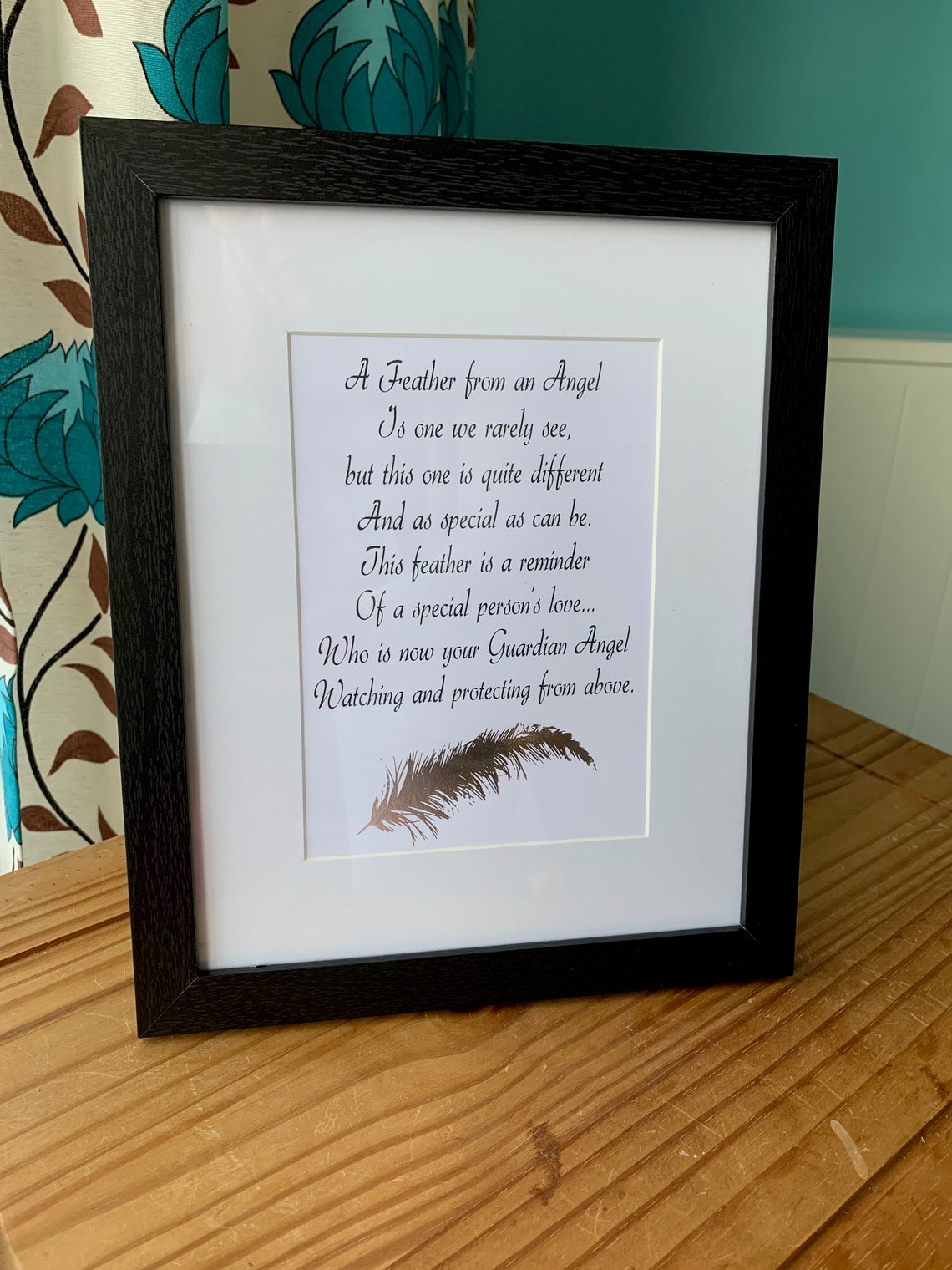 A Feather From an Angel Framed Picture With Poem - Etsy