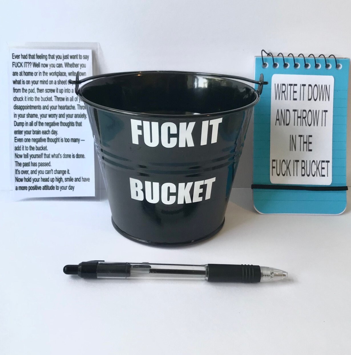 Fuck It Bucket for Home Office Workplace Swearing Rude - Etsy UK
