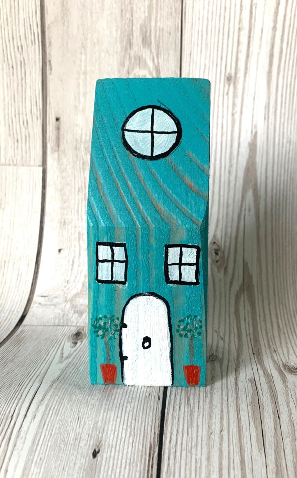 Miniature Reclaimed Wood Town Houses Shelf Sitter - Etsy