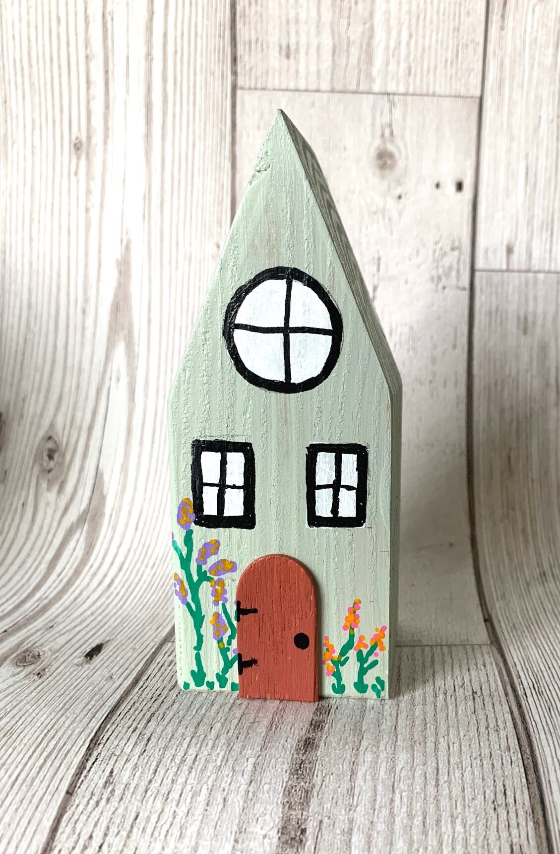 Miniature Reclaimed Wood Town Houses Shelf Sitter - Etsy
