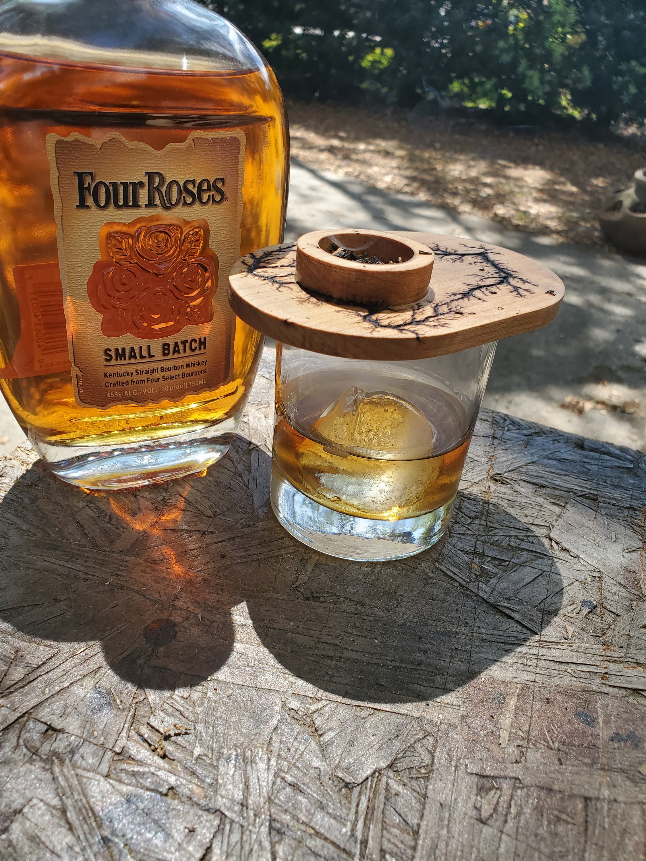 Fractal Burned Cocktail Smoker Chimney Design Unique Gift - Etsy