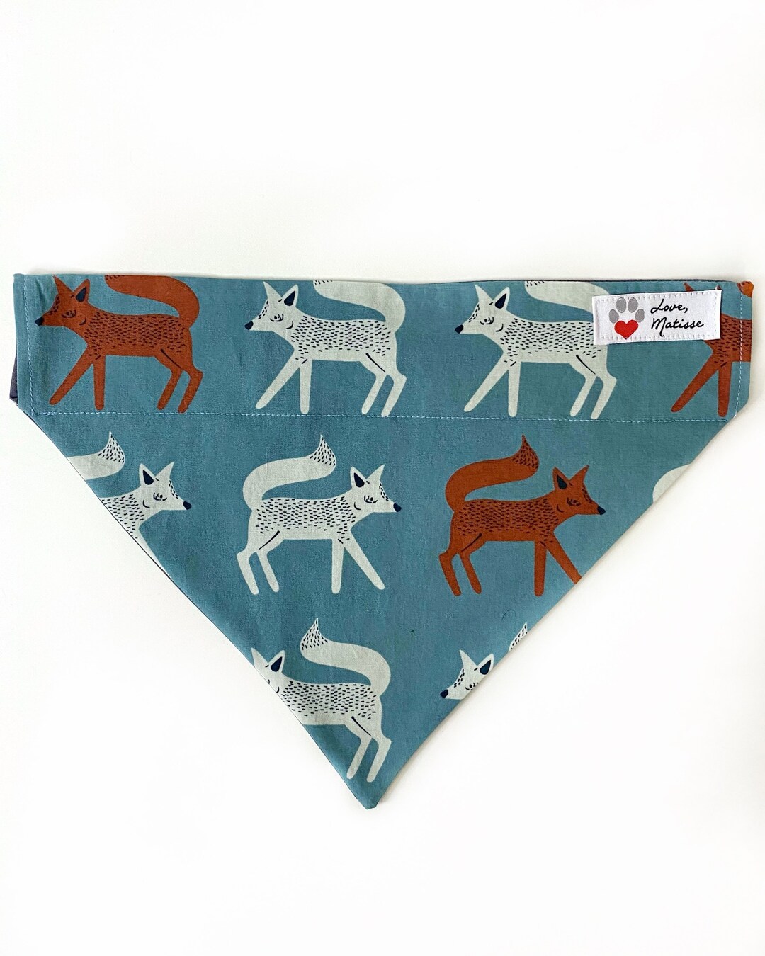 Woodland Fox Dog Bandana: Over the Collar, Tie On, or Snap On - Etsy