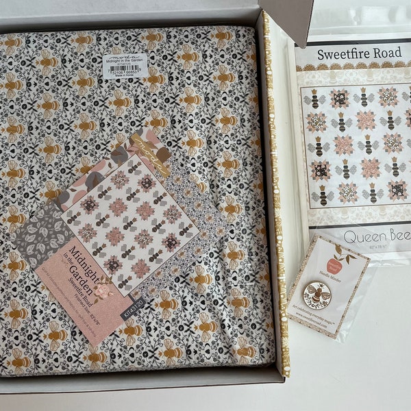 Midnight Garden Quilt Kit - Etsy