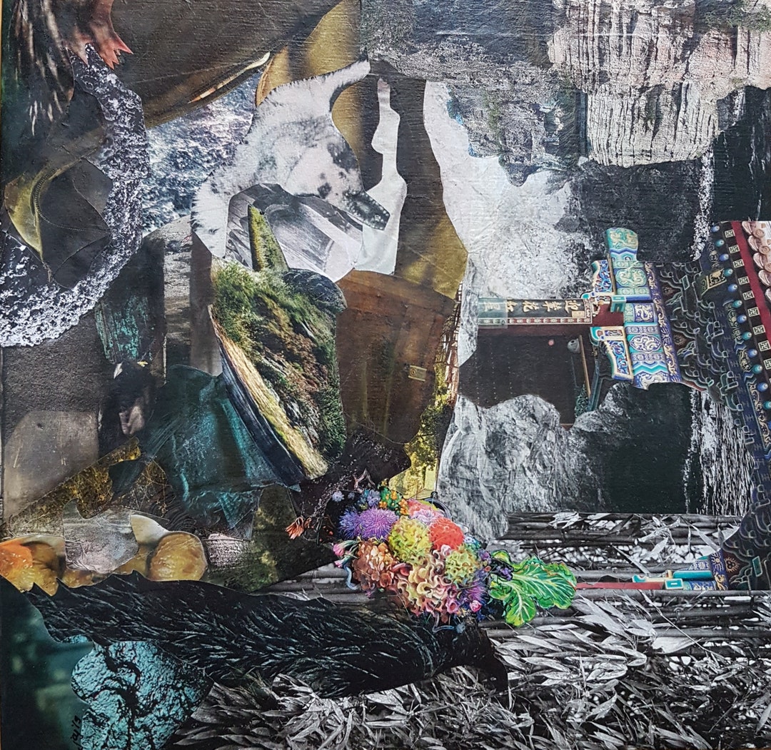 Inside the Cave - (abstract Imaginary Dream Worlds Fantasy Painting ...