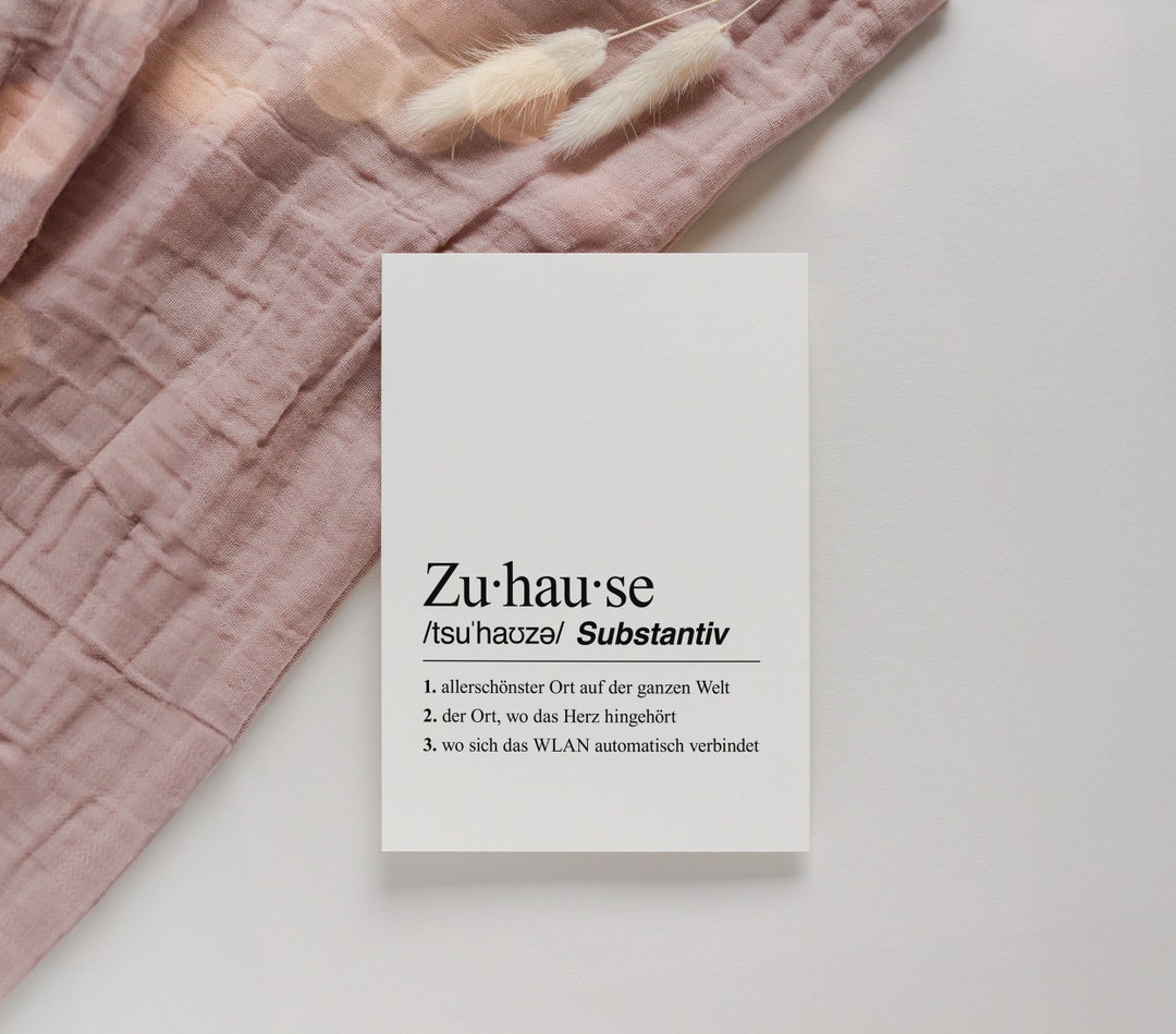 Postcard Definition Home A6 Moving in Card, Housewarming Gift, Funny ...