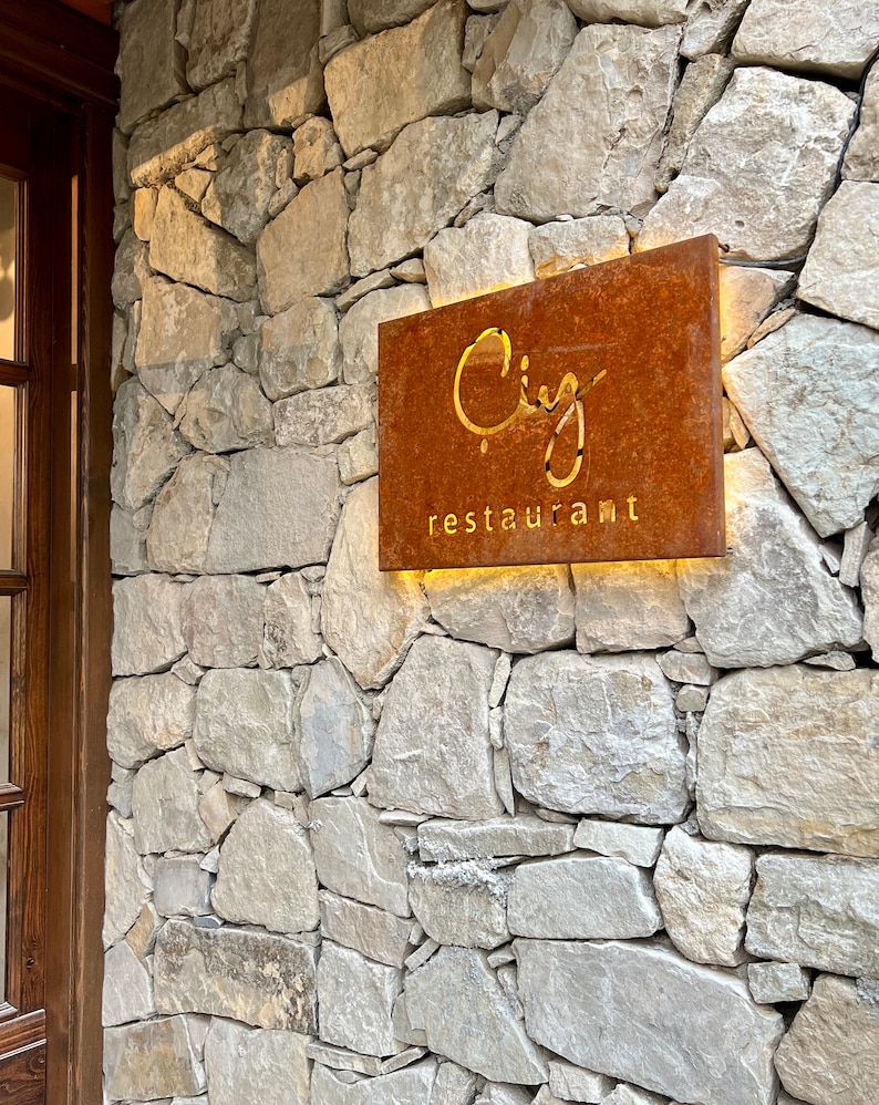 Custom Corten Steel Signage for Home or Business - Rusted Sign ...