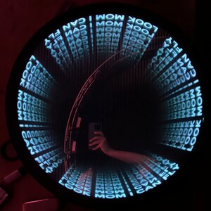 Custom Infinity Mirror - Infinity Mirror Wall Decor - Neon Infinity ...