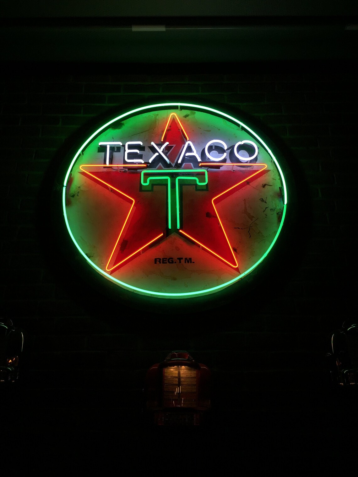 Neon Sign texaco T Glass Tube Neon Sign - Etsy