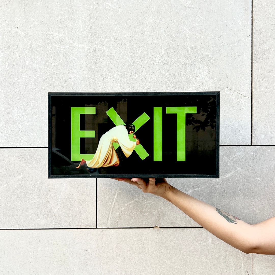 Exit Jesus Light Box- Jesus Art- Jesus Wall Art- Light Box- Custom ...