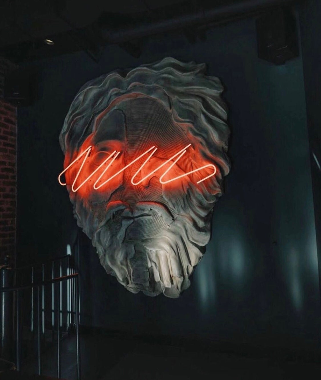 Large Neon Art on Statue Sculpture - Unique Hand Made and Designed Neon ...