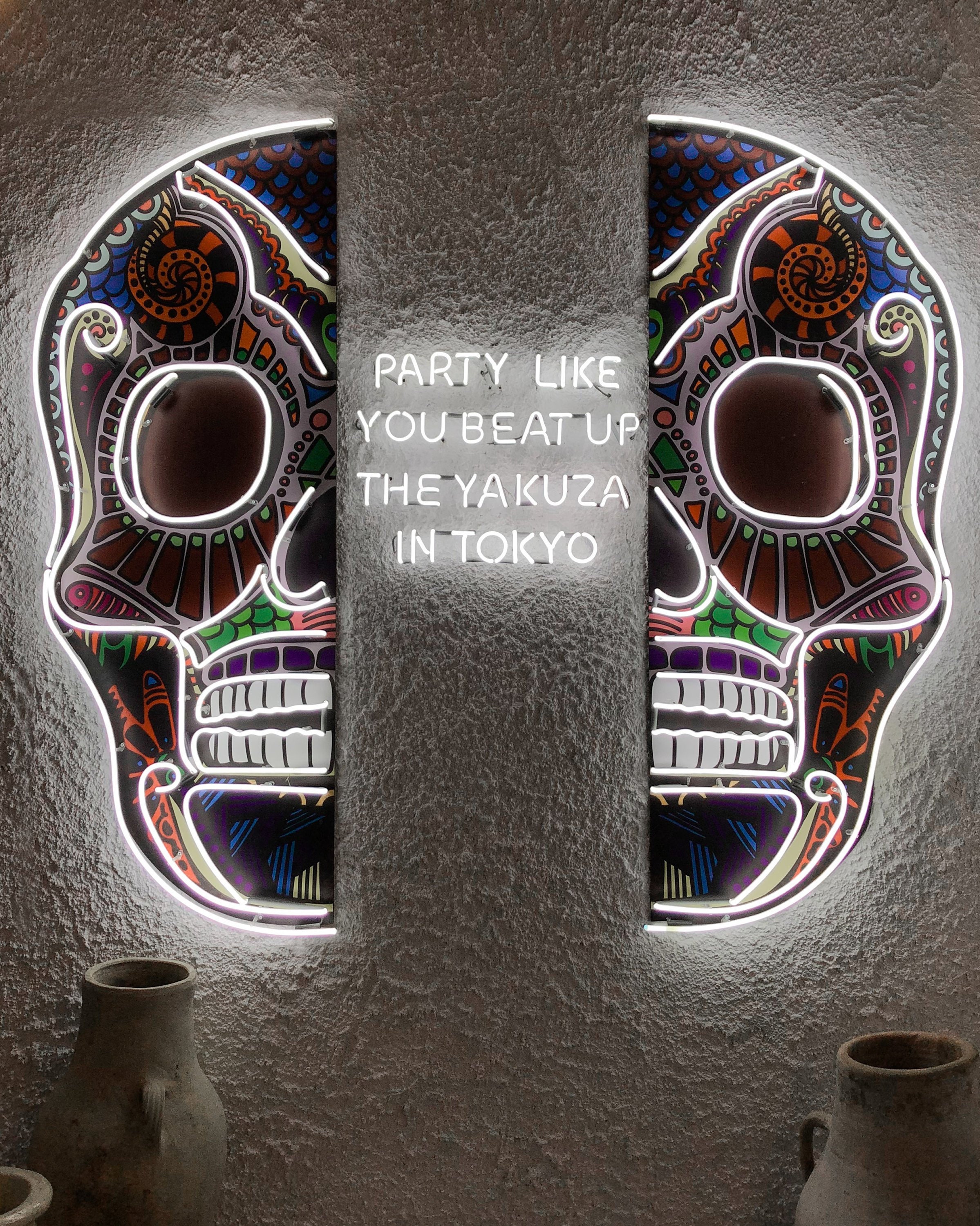 Large Skull Neon Sign Handmade Customized Decor Neon Sign Mexican Skull ...