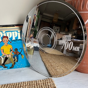 CD Mirror - Creative Gift Mirror - Music Gift - Handmade Design Mirror ...