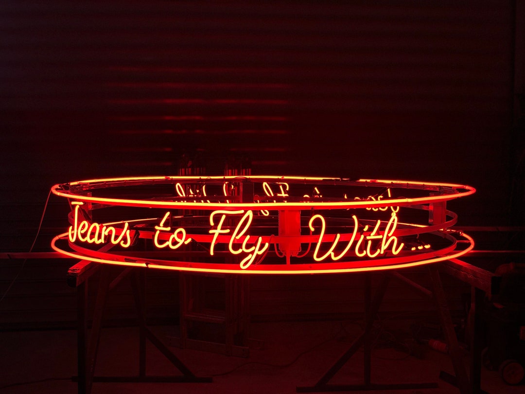 Neon Pendant Light / Chandelier - Designed Neon Art - Etsy