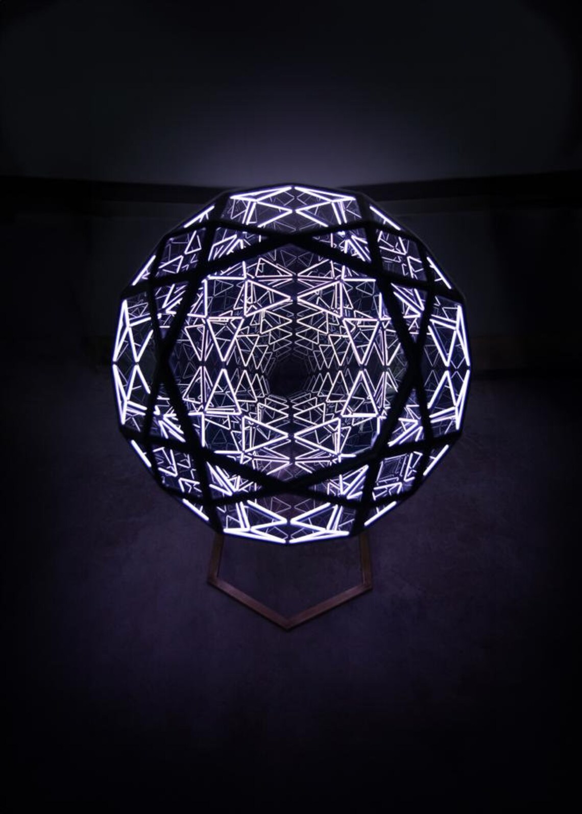 Dodecahedron Sculpture Icosahedron Sculpture Infinity Mirror Lamp ...
