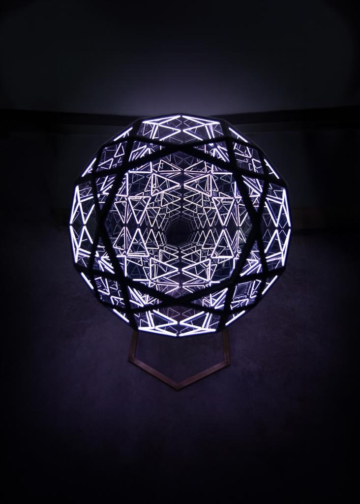 Dodecahedron Sculpture Icosahedron Sculpture Infinity Mirror Lamp ...
