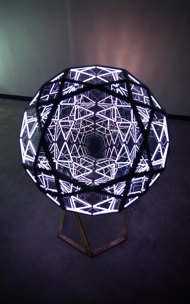 Dodecahedron Sculpture - Icosahedron Sculpture - Infinity Mirror Lamp ...