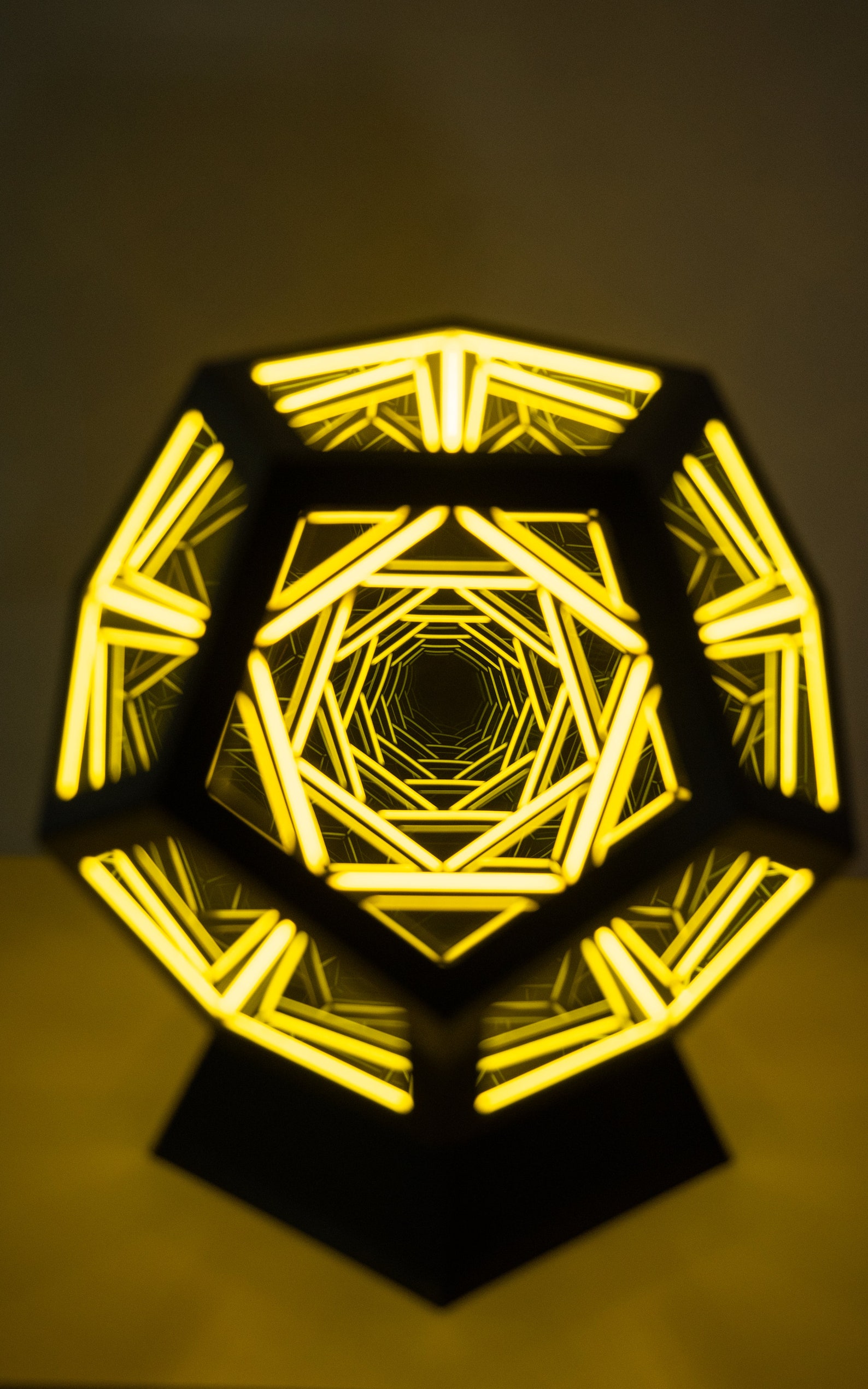 Dodecahedron Sculpture Infinity Mirror Lamp Mirror Reflection - Etsy
