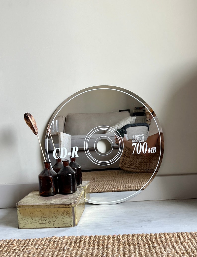 CD Mirror - Creative Gift Mirror - Music Gift - Handmade Design Mirror ...