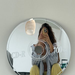 CD Mirror - Creative Gift Mirror - Music Gift - Handmade Design Mirror ...