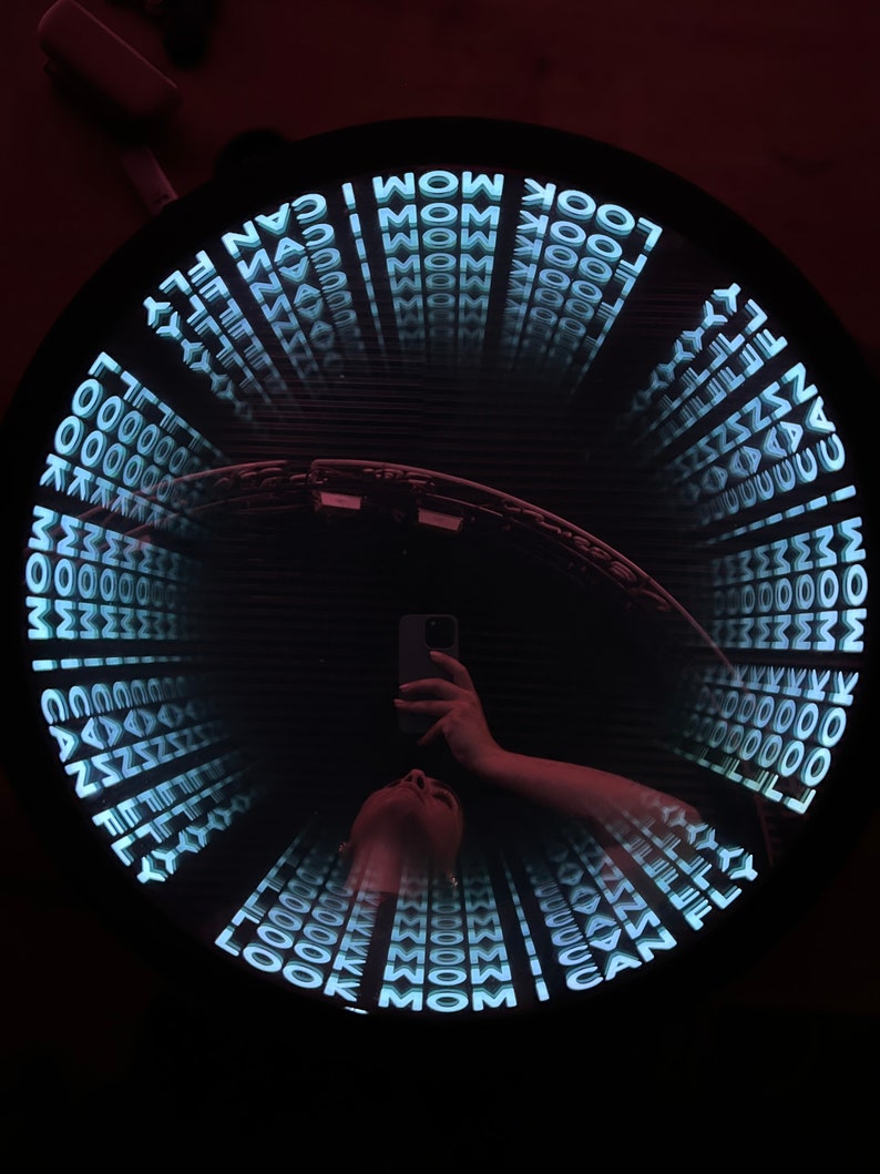 Custom Infinity Mirror - Infinity Mirror Wall Decor - Neon Infinity ...