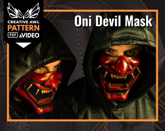 Oni Mask Template - Etsy