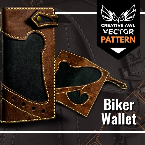 Leather Biker Wallet - Etsy
