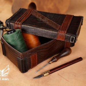 Leather Wooden Box Pattern: DIY Leather Chest Template (PDF & DXF) - Etsy